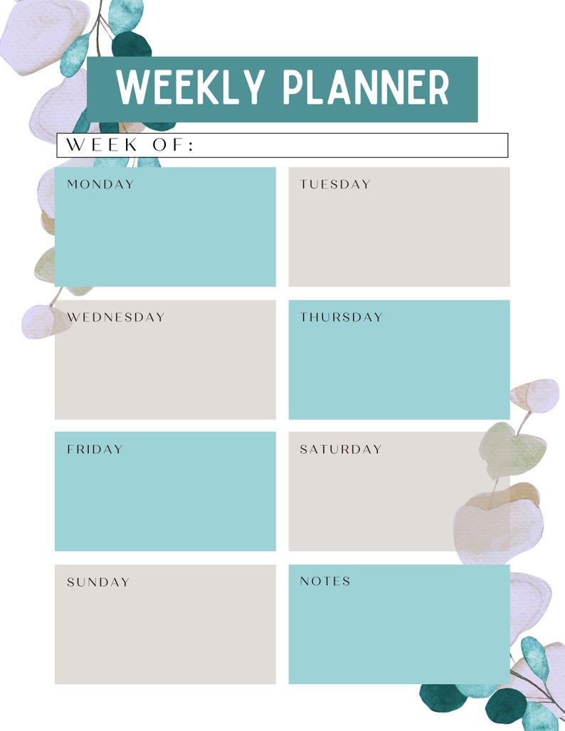 2023 Planner Printable Digital Download - Etsy
