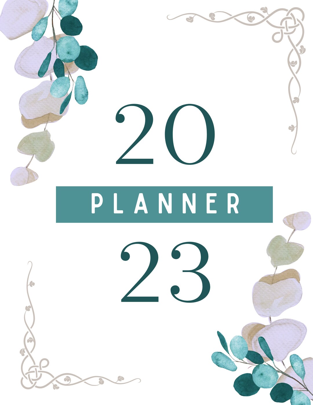 2023 Planner Printable Digital Download Etsy