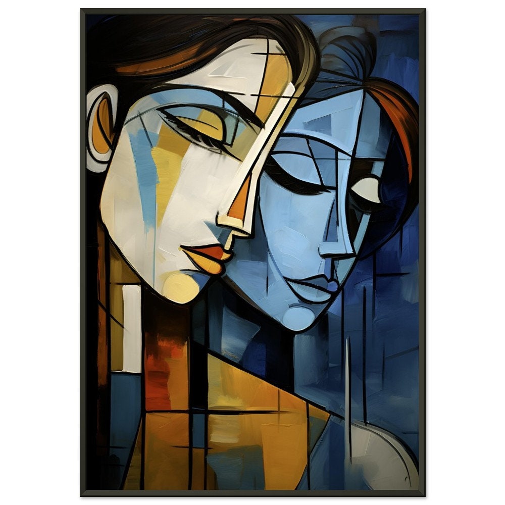 Modern Picasso Inspired Romeo and Juliet Abstract Painting - Etsy