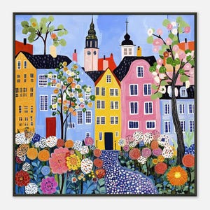 Charming Naïve Art of Stockholm Old Town | Colorful Whimsical Houses ...
