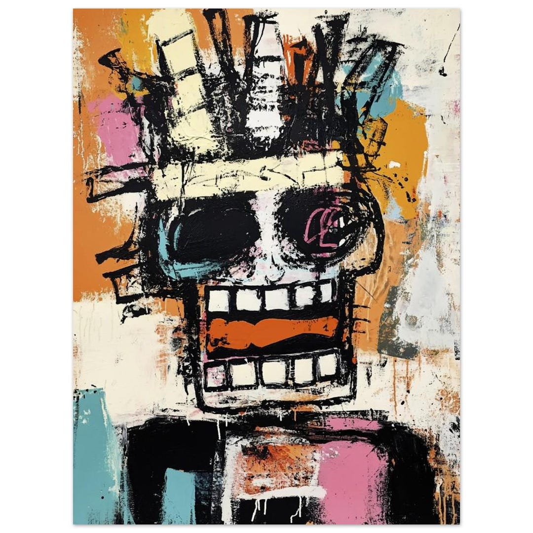 Abstract Graffiti Figure With Dripping Paint – Aluminum Art Print - Etsy
