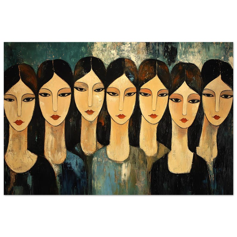 Stunning Foam Print: Seven Women Inspired by Modigliani - Modern ...
