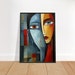 Abstract Half-face Fusion - Contemporary Art Print Classic Semi-glossy ...