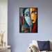 Abstract Half-face Fusion - Contemporary Art Print Classic Semi-glossy ...
