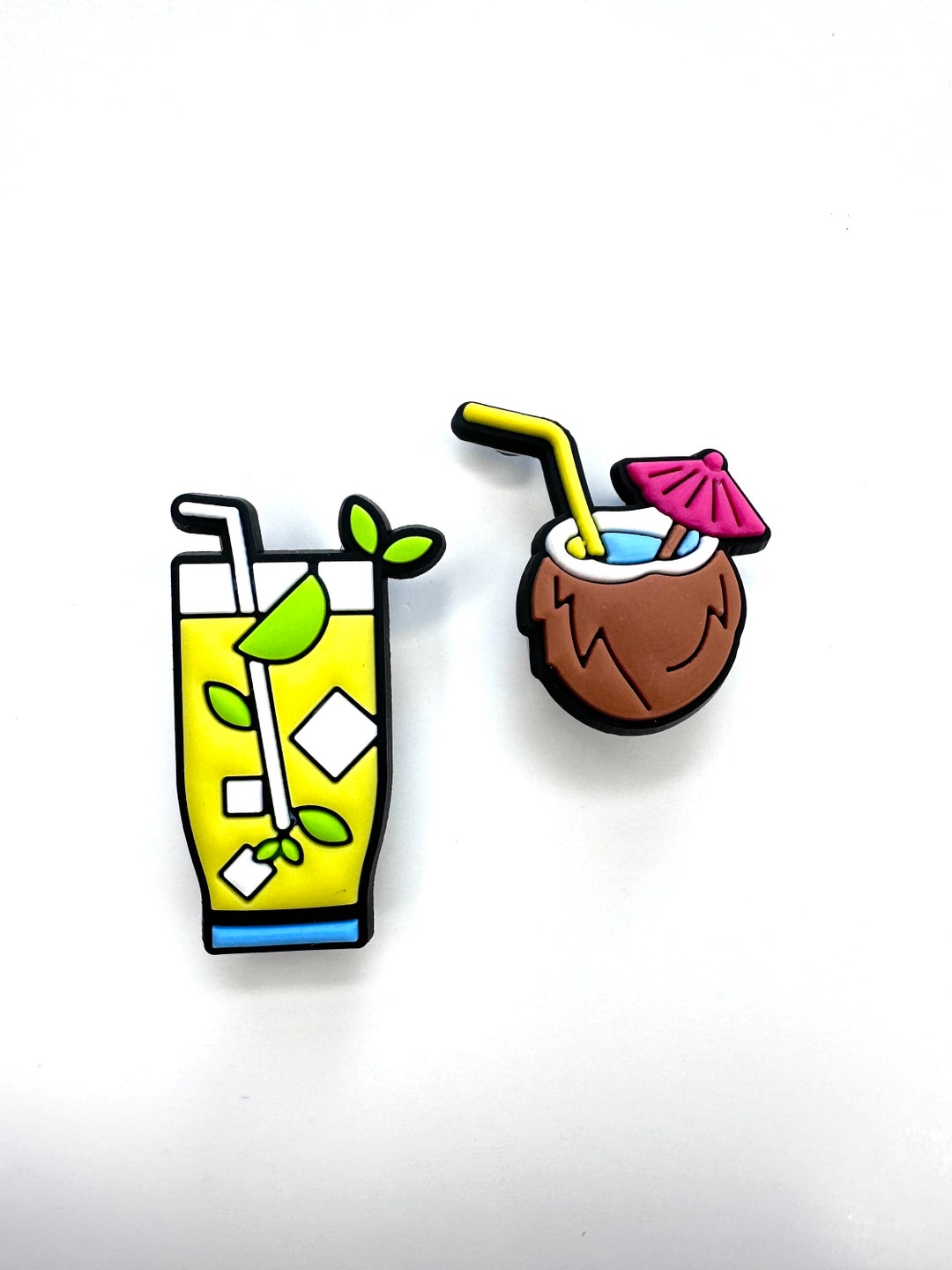 Cocktail Clog Charms: Mojito & Pina Colada Shoe Clips - Etsy