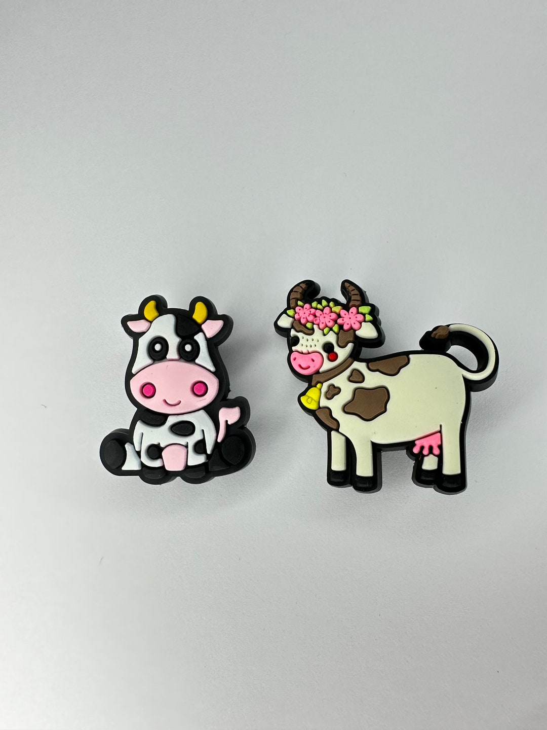 Cow Clog Charms: Farm Animal Shoe Accessories - Etsy