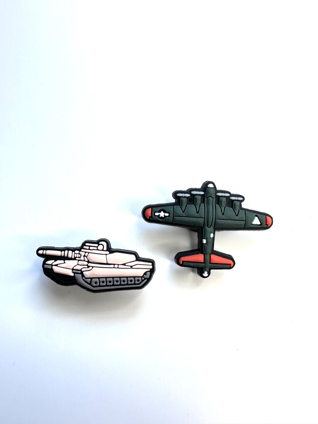 Army Shoe Charms - Aircraft Style Shoe Charms - Tank Shoe Charms - Pvc ...