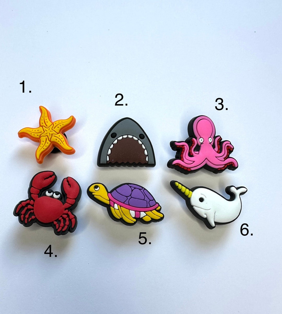 Ocean Style Croc Charms Aquatic Animals Charms Croc Charms - Etsy