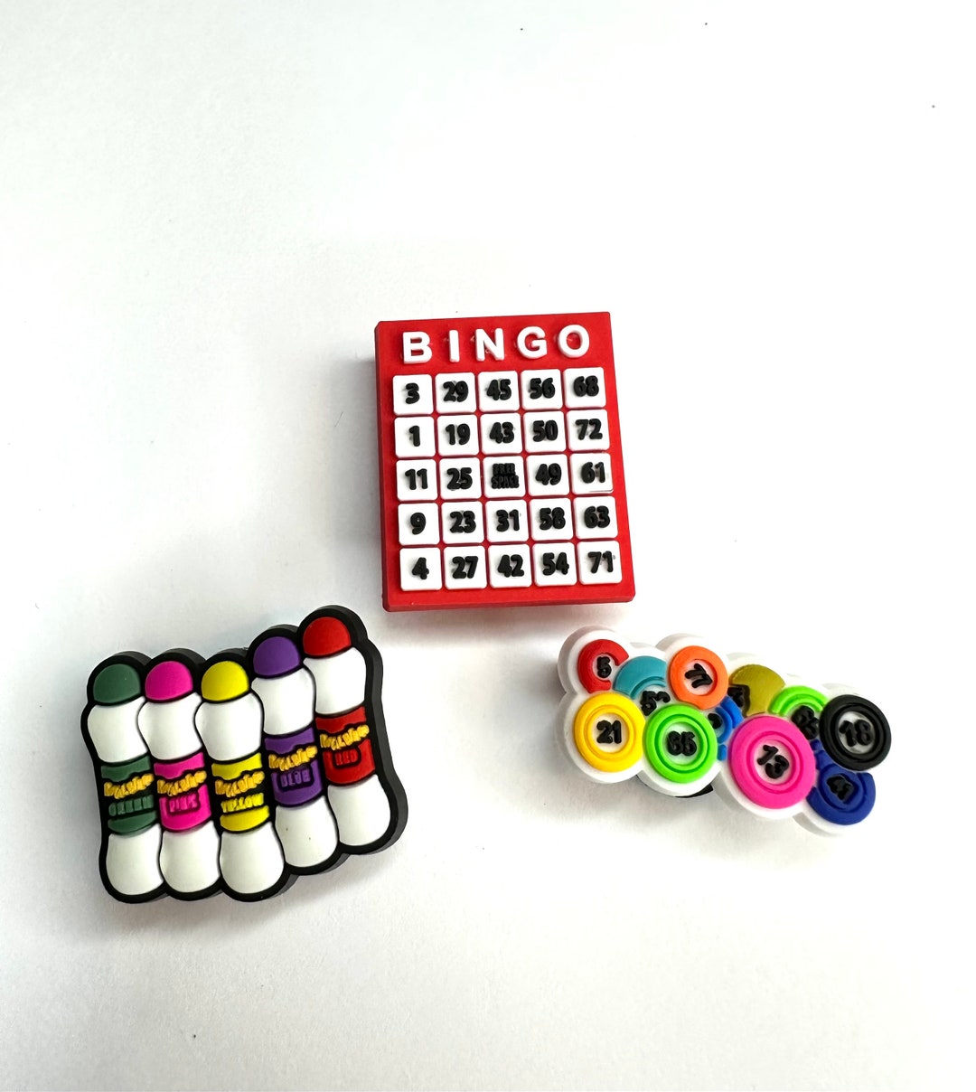 Bingo Shoe Charms: Funny Clog Accessories - Bingo Lover Gift - Etsy