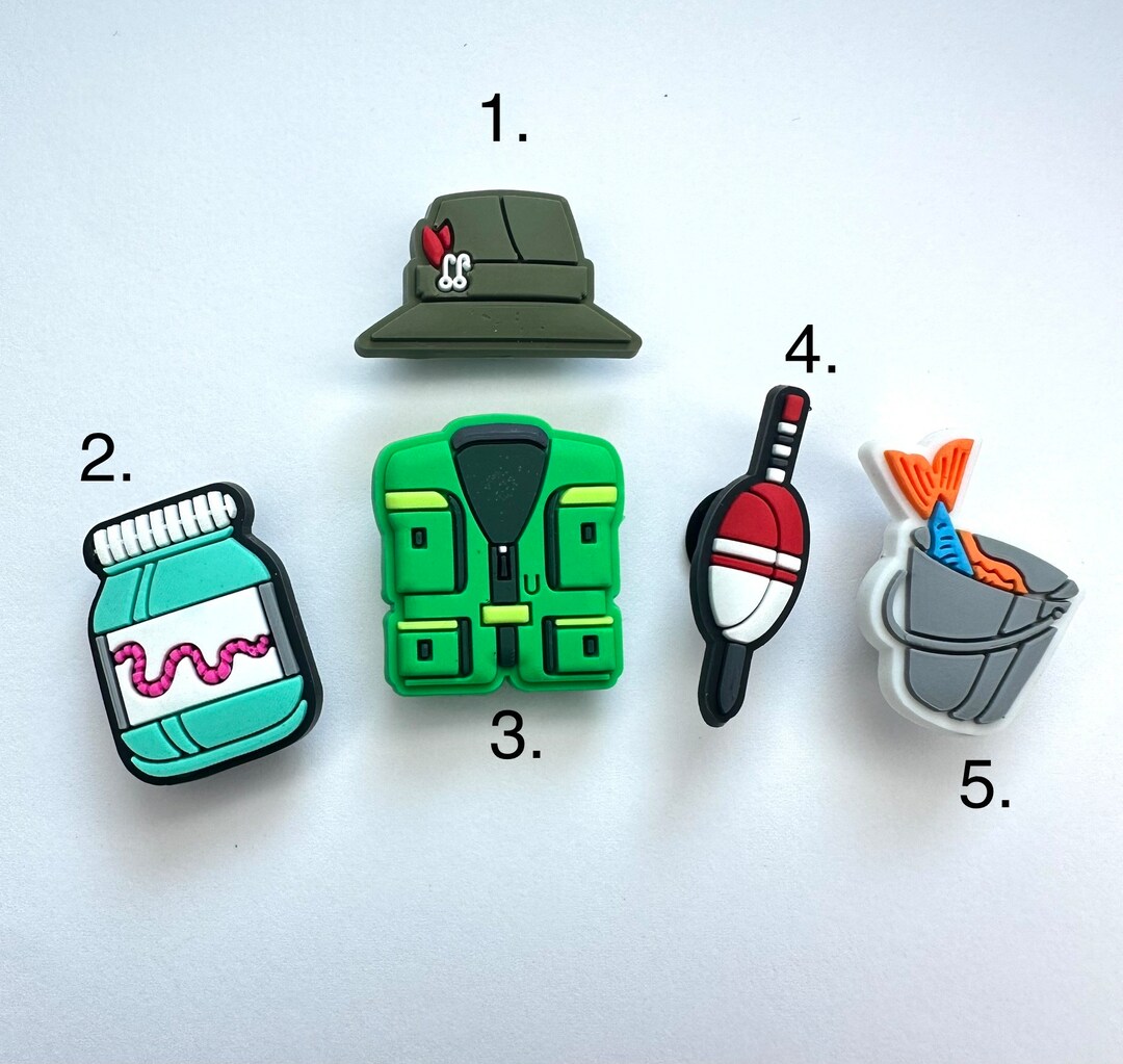 Fishing Style Croc Charms Fisherman Shoe Accessories - Etsy