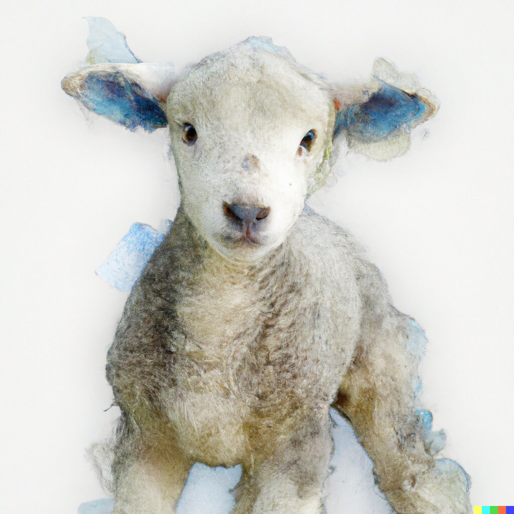Printable Digital Cute Lamb, Adorable Watercolor Nursery Wall Art, Baby ...