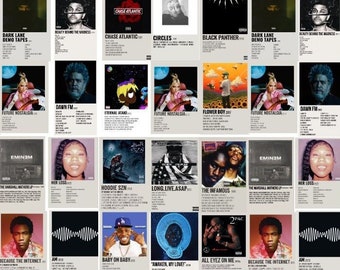 25PCS Minimalist Rap Album Cover Poster, Minimalist Hip-hop Music ...
