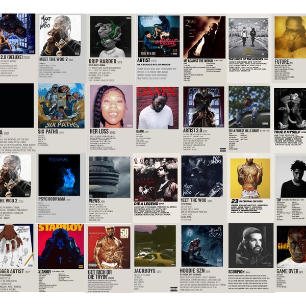 Album Cover Poster Rappers - Etsy