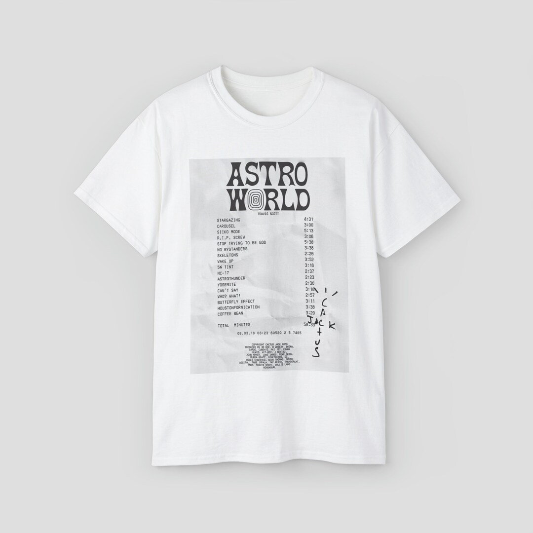 Travis Scott Astroworld Album T-shirt Travis Scott Hoodie, Circus ...
