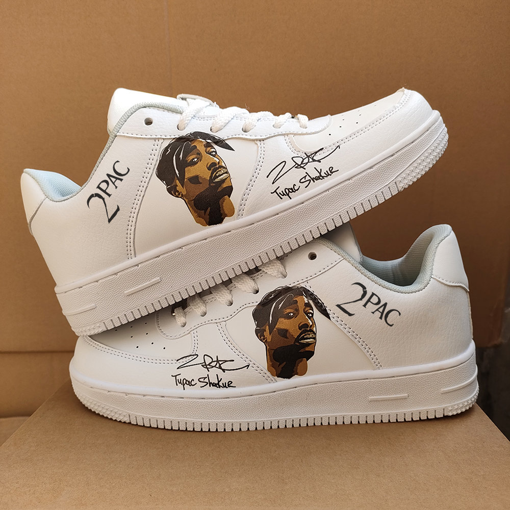 Custom 2pac Sneaker tupac Hand-painted Shoes Custom Sneaker - Etsy