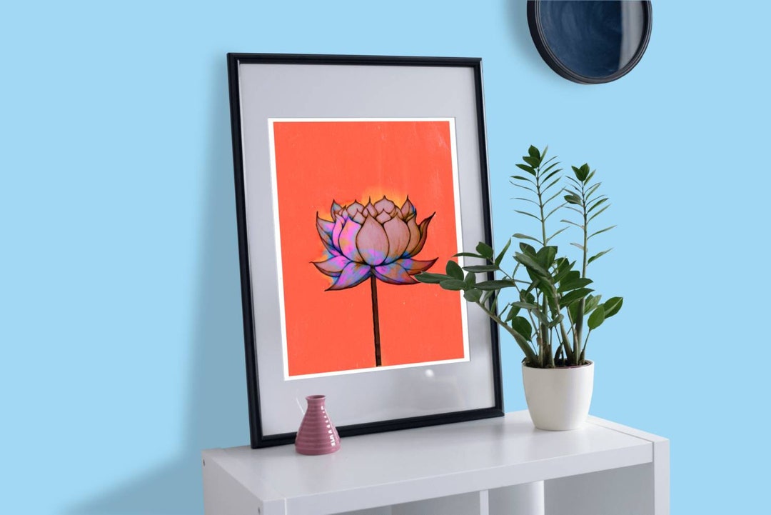 Lotus Aura, Matte Poster - Etsy