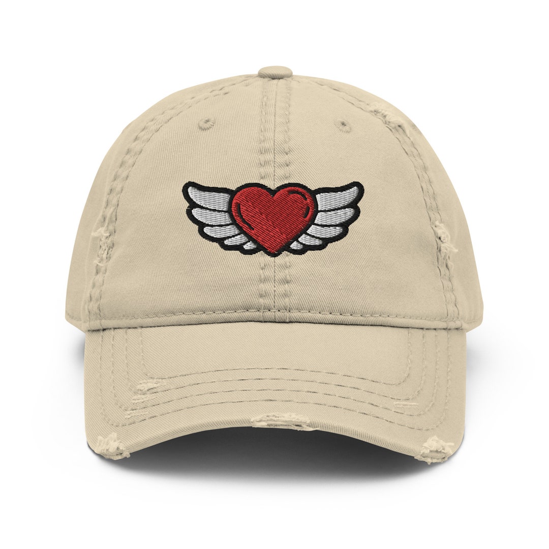 Angel Hat, Distressed Dad Hat - Etsy