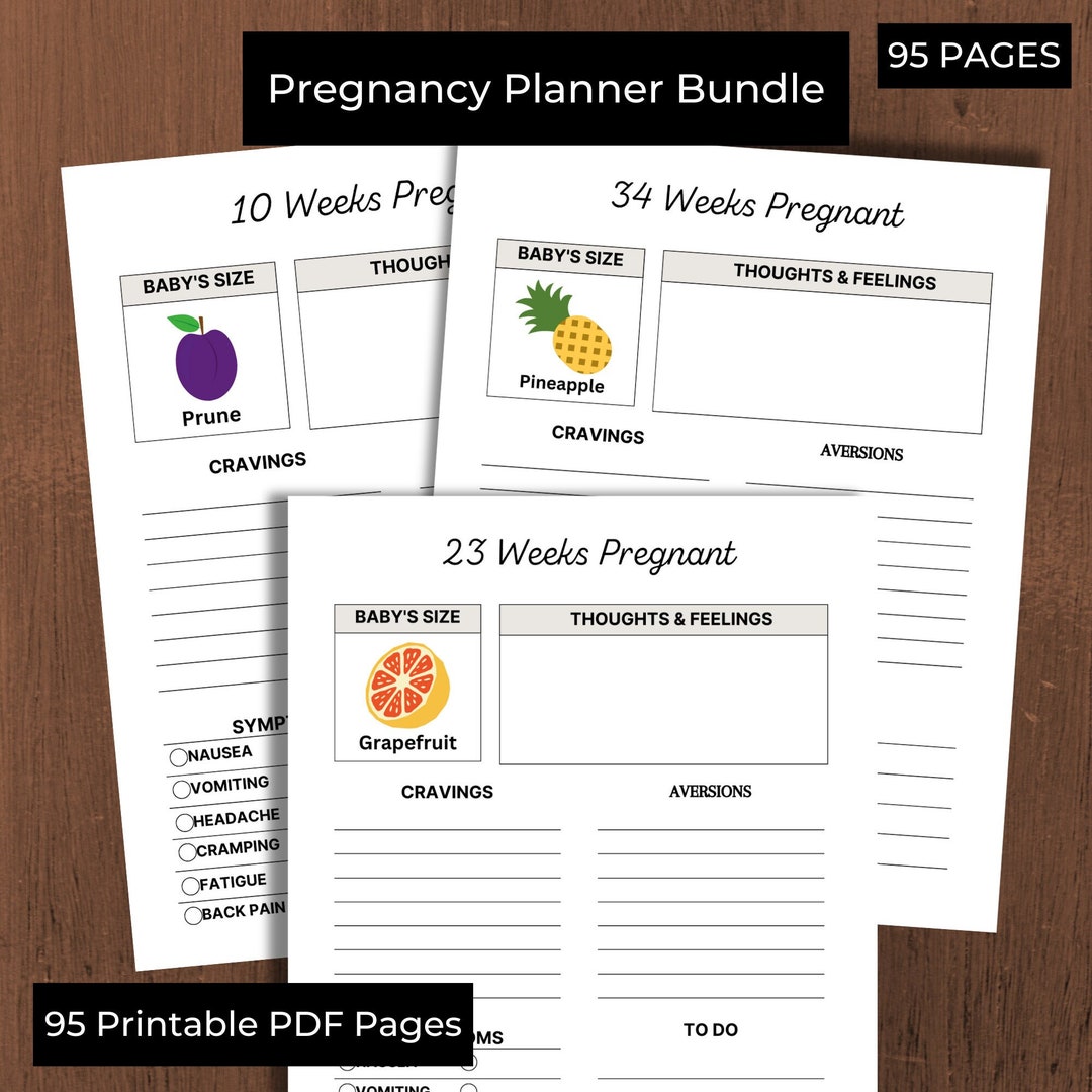 Pregnancy Planner Printable Printable Pregnancy Journal - Etsy UK