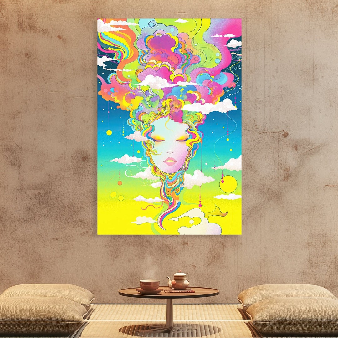 Psychedelic Dreamscape Wall Art: Keiichi Tanaami Style | Buddha Egg ...