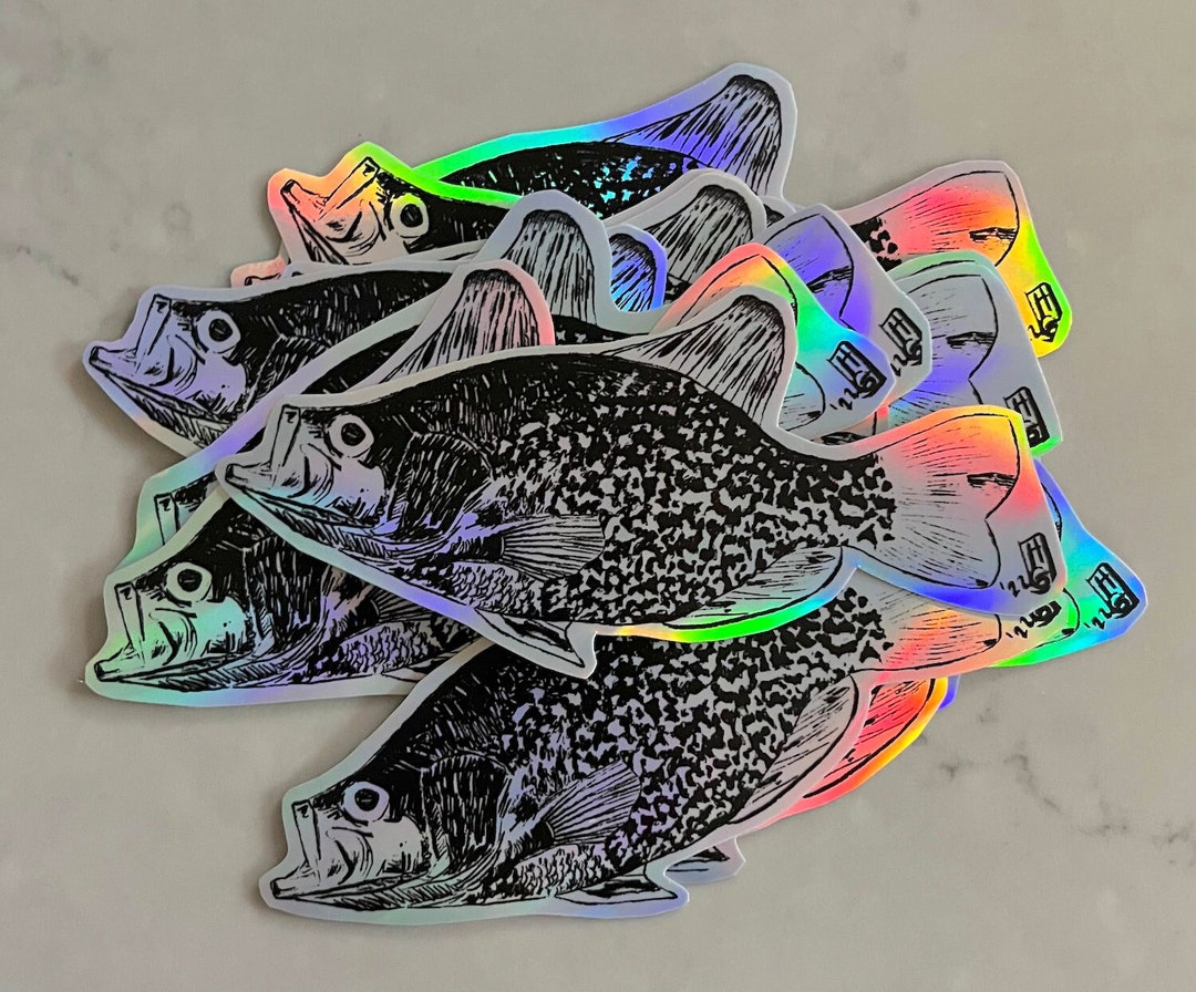 Fish Sticker - Black Crappie - Etsy