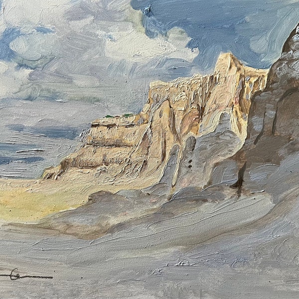 Badlands Oil Painting - Etsy