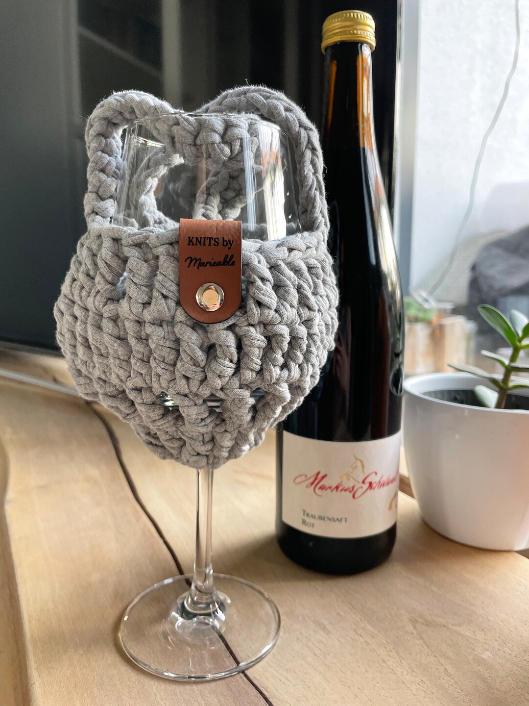 Crochet Pattern Wine Glass Holder DIY Crochet Pattern as PDF Download ...