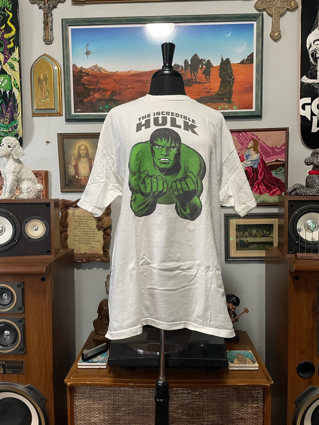 Vintage 1990’s Graphitti Designs Marvel Incredible Hulk Hanes Beefy-t ...