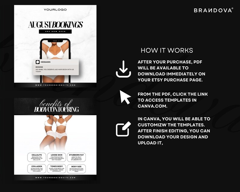 Body Contoring Instagram Post Templates | Body Contouring Social Media ...
