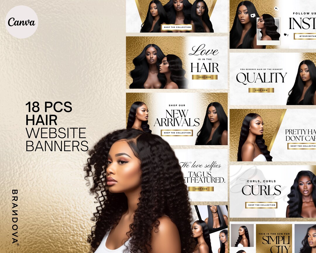18 HAIR WEB BANNERS | Diy Website | Hair Stylist Beauty Hair Banners ...