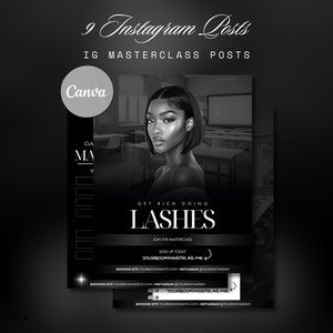 Masterclass IG Posts, Hair, Hairstylist IG Flyer, Lash Tech, Master ...