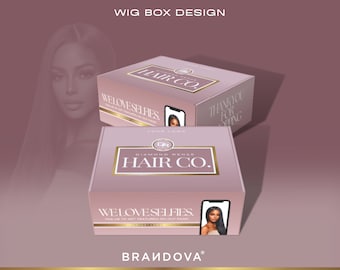 Wig Mailer Box Design | Lace Front & Bundles Box Packaging Design | DIY ...