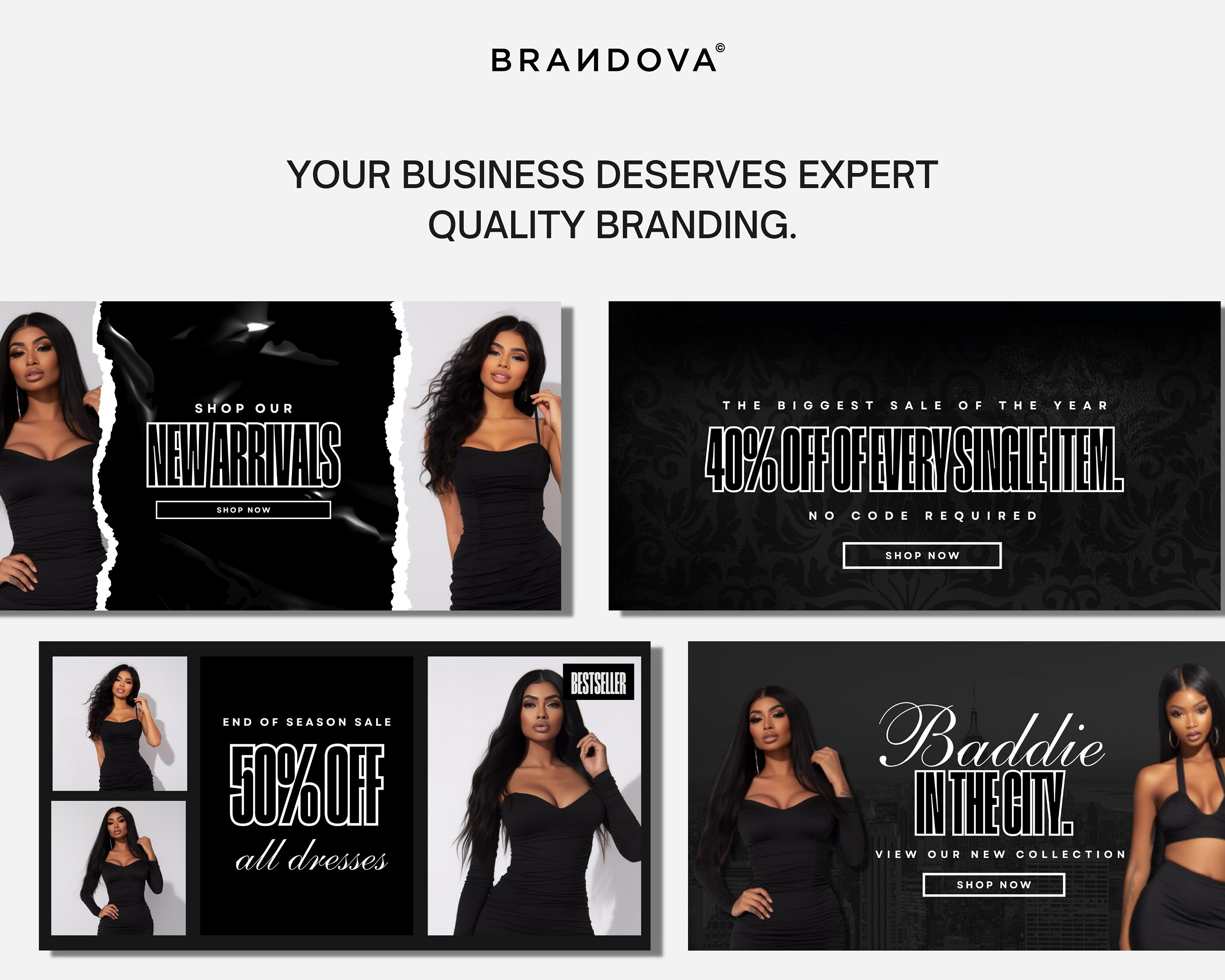26 Web Banners Boutique Banner Set | DIY Shopify Web Banners | Canva ...