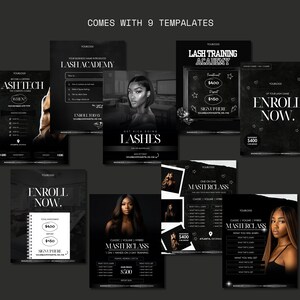 Masterclass IG Posts, Hair, Hairstylist IG Flyer, Lash Tech, Master ...