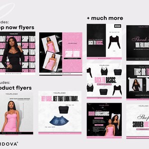 Premium Fashion Instagram Posts | Diy Canva Editable | Boutique Luxury ...