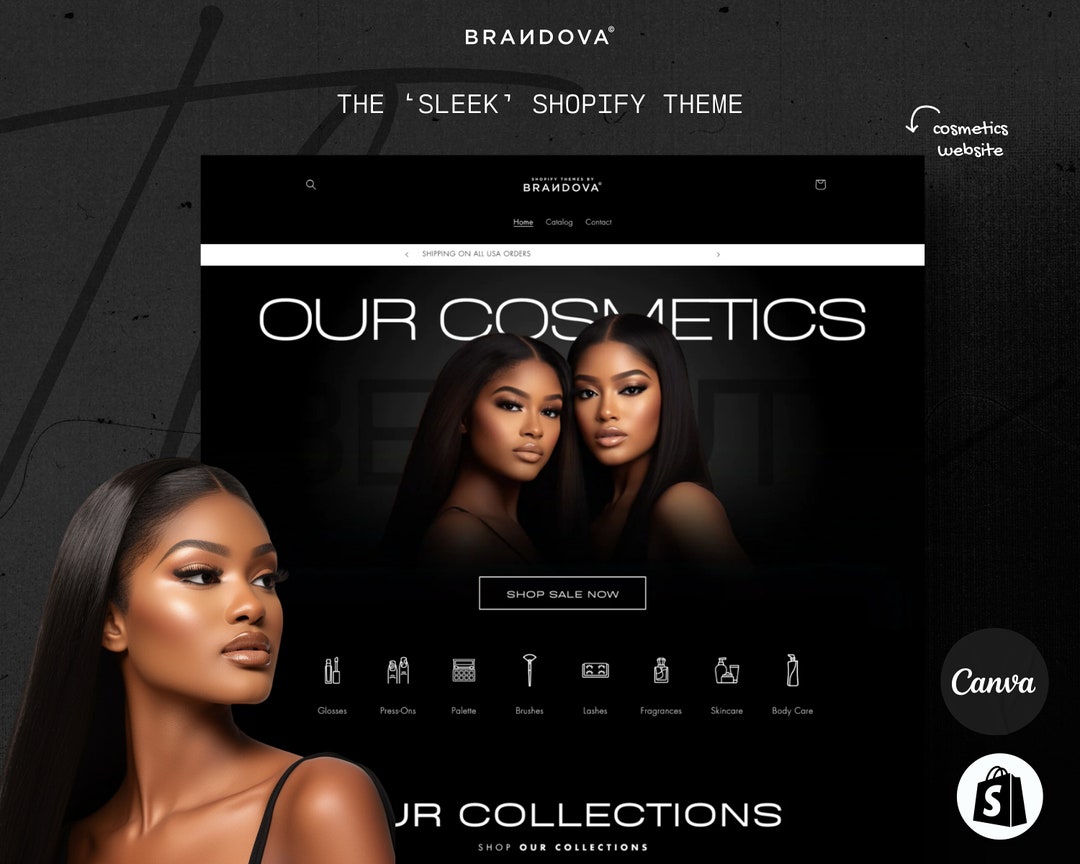 Shopify Theme, Makeup Web Banners, Business, Skin Care Website Banner ...