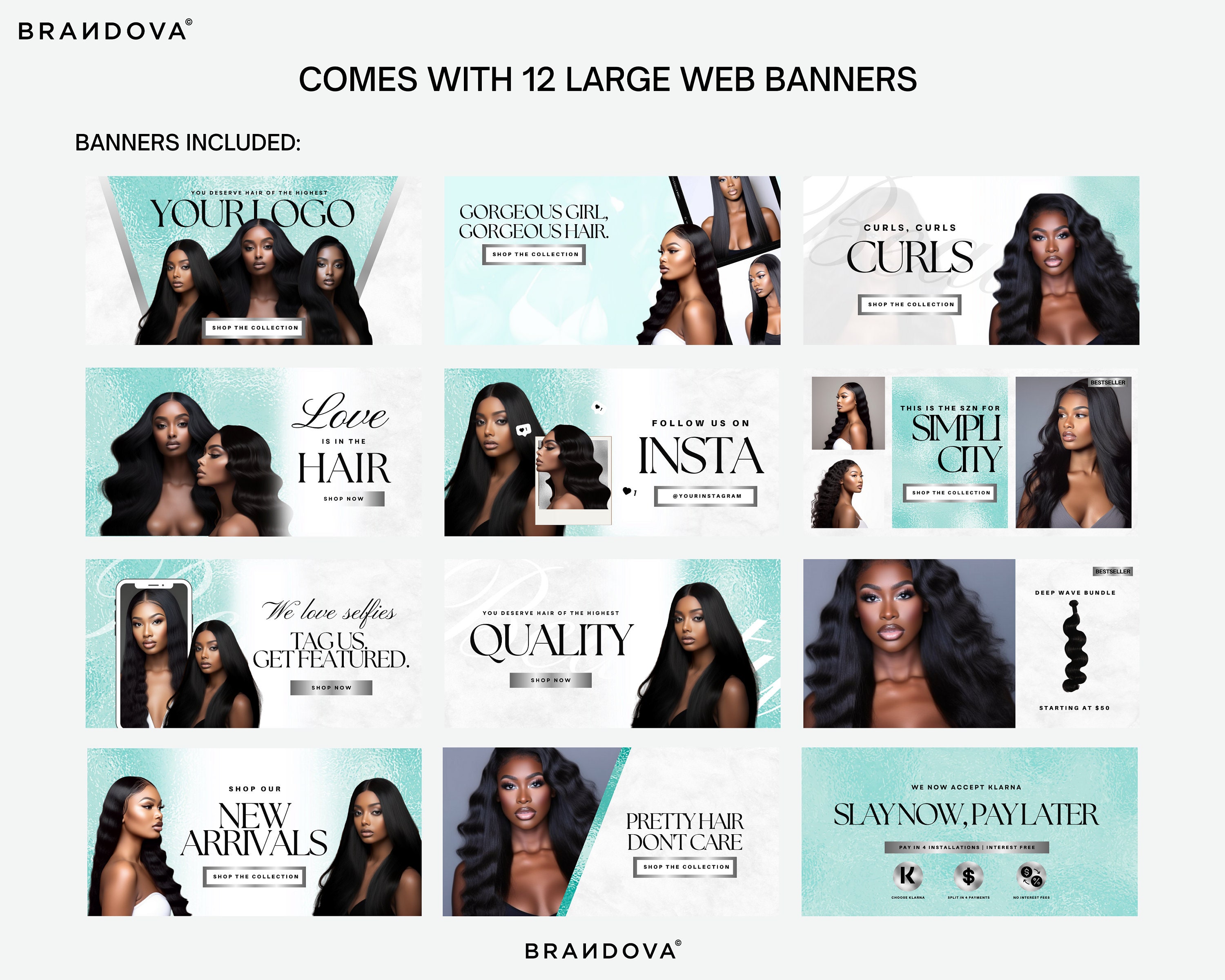 18 Website Banners, DIY Web Banner Template Design, Shopify Website ...