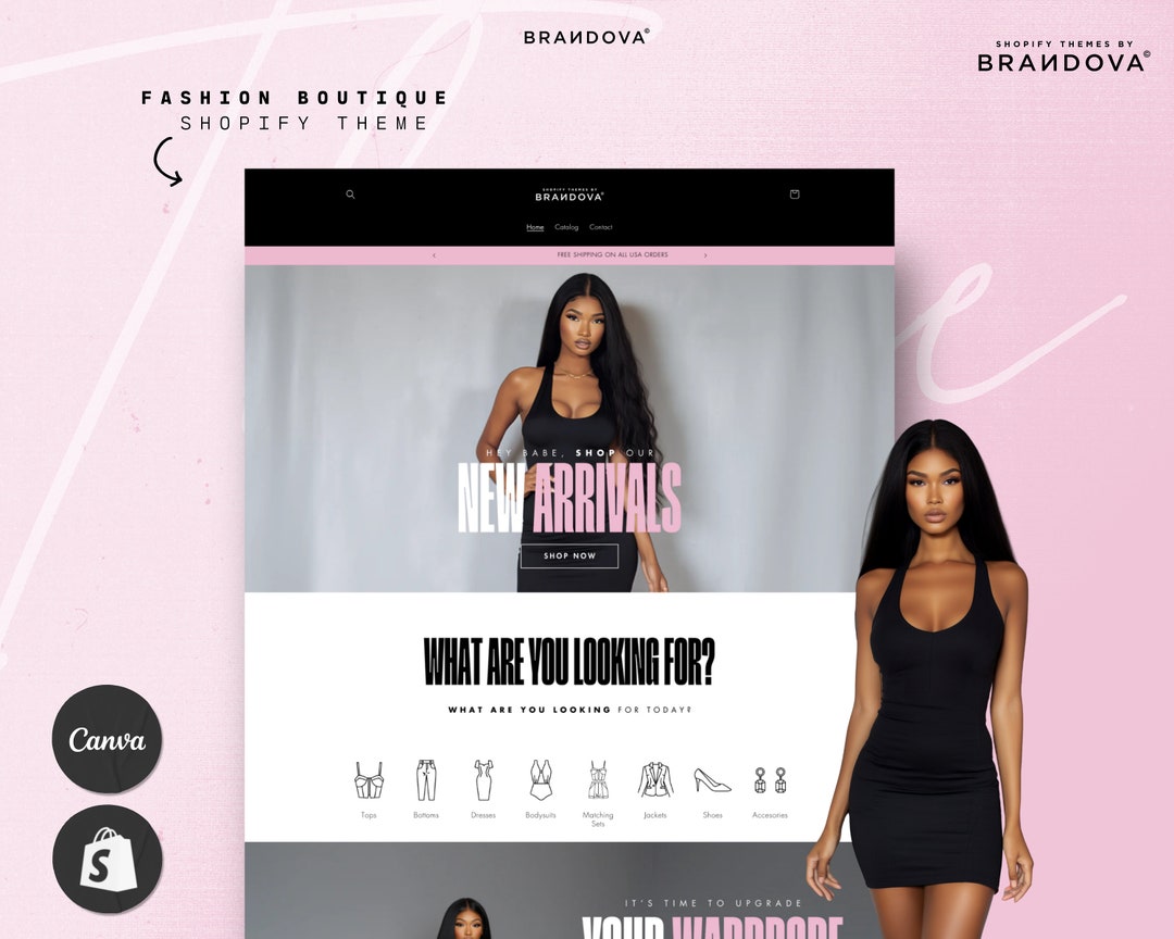 Shopify Theme Boutique, Clothing Web Banners, Clothes Luxury Shopify ...