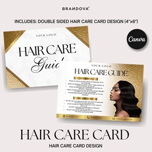 Hair Branding Business Kit Template | Hairstylist Gold Design| Business ...