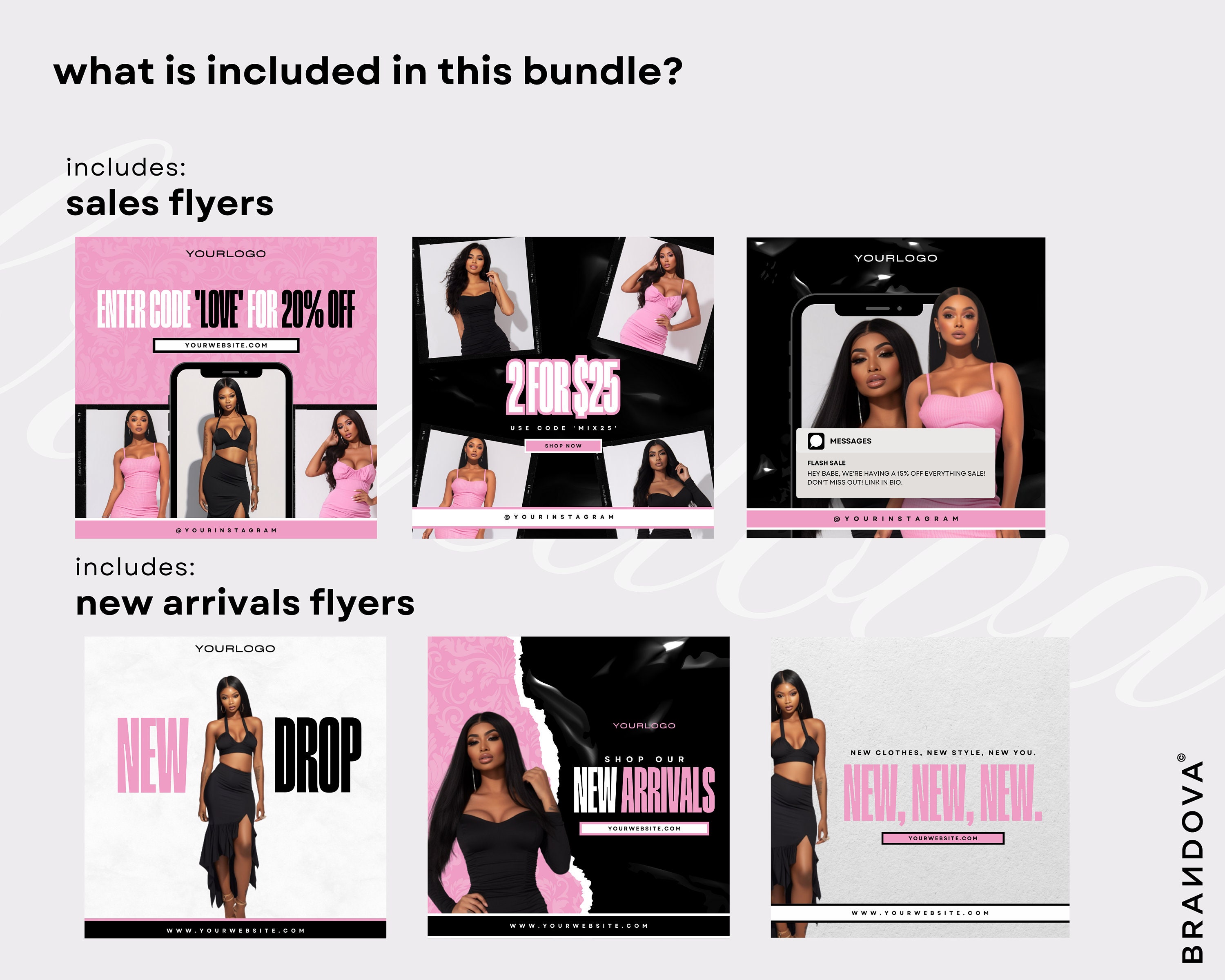 Premium Fashion Instagram Posts | Diy Canva Editable | Boutique Luxury ...