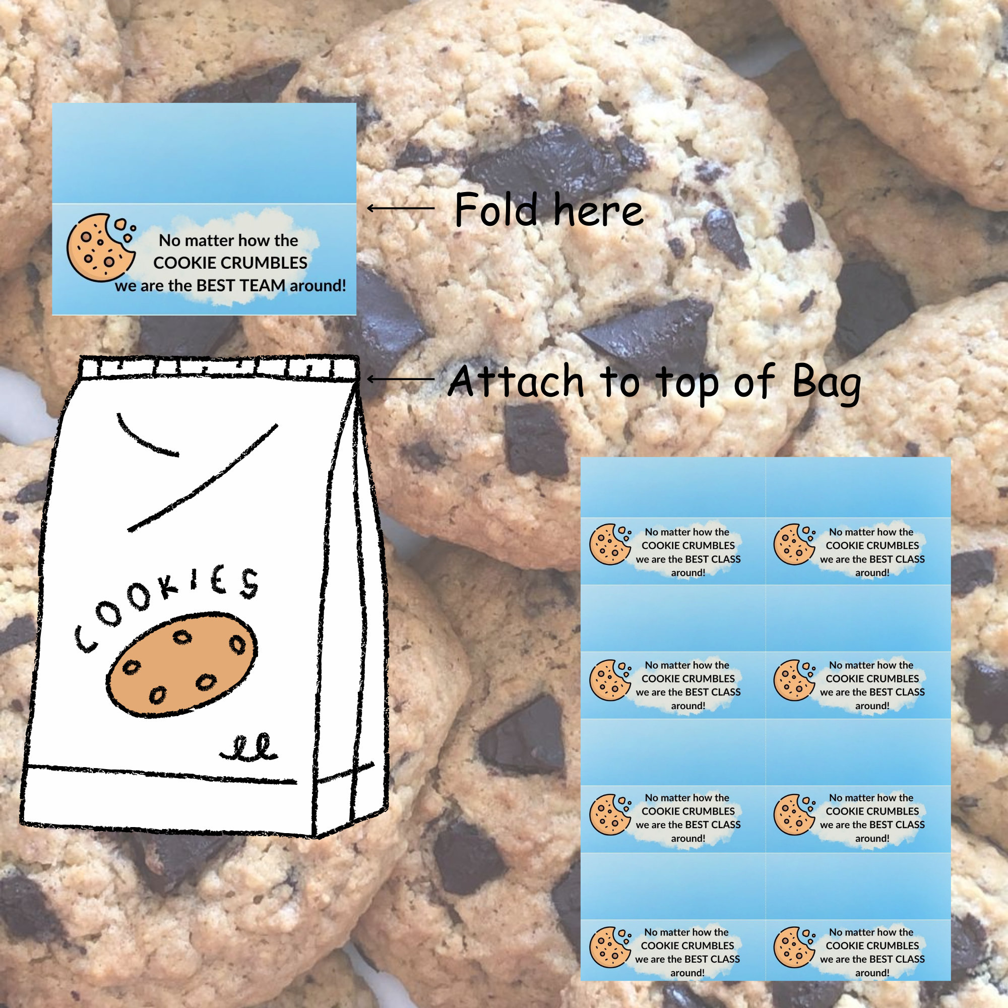 Printable Class Gift Tags Gift From Student Gift From Teacher Last Day ...