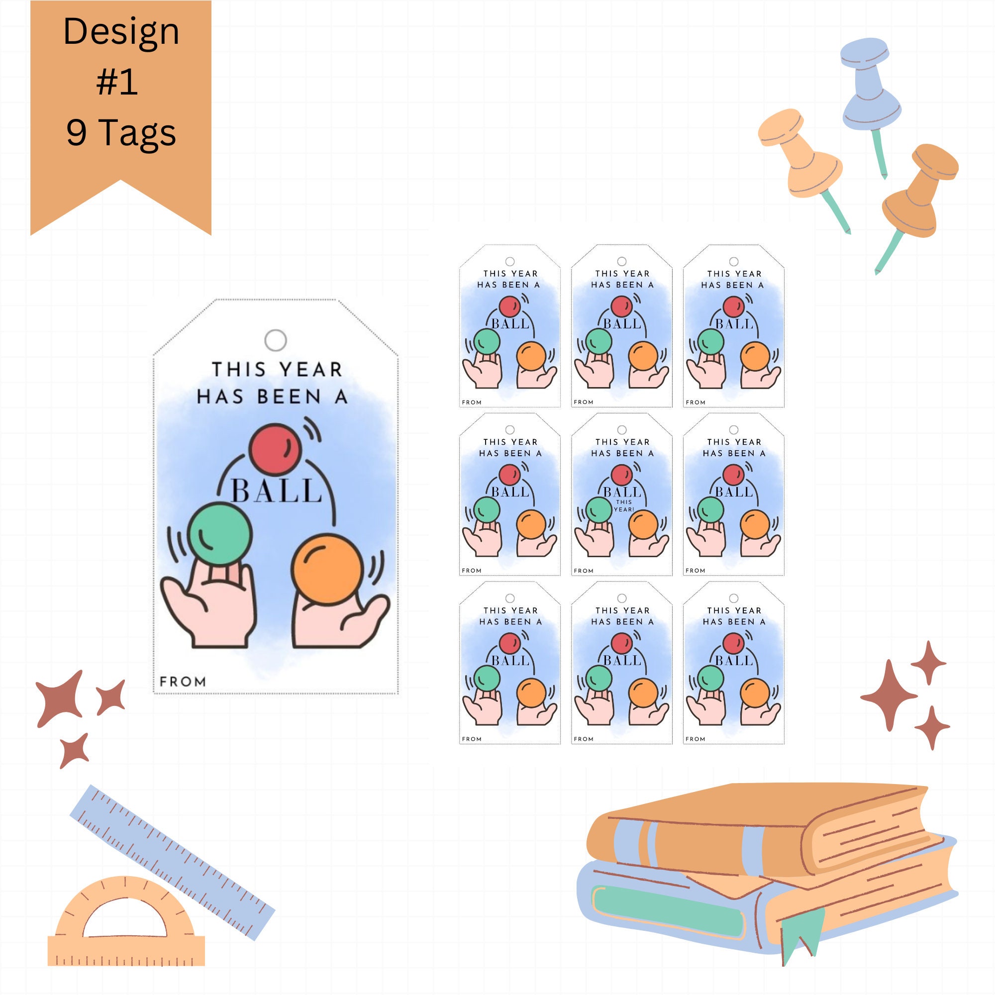 Last Day of School Printable Gift Tags End of School Class Gifts Class ...