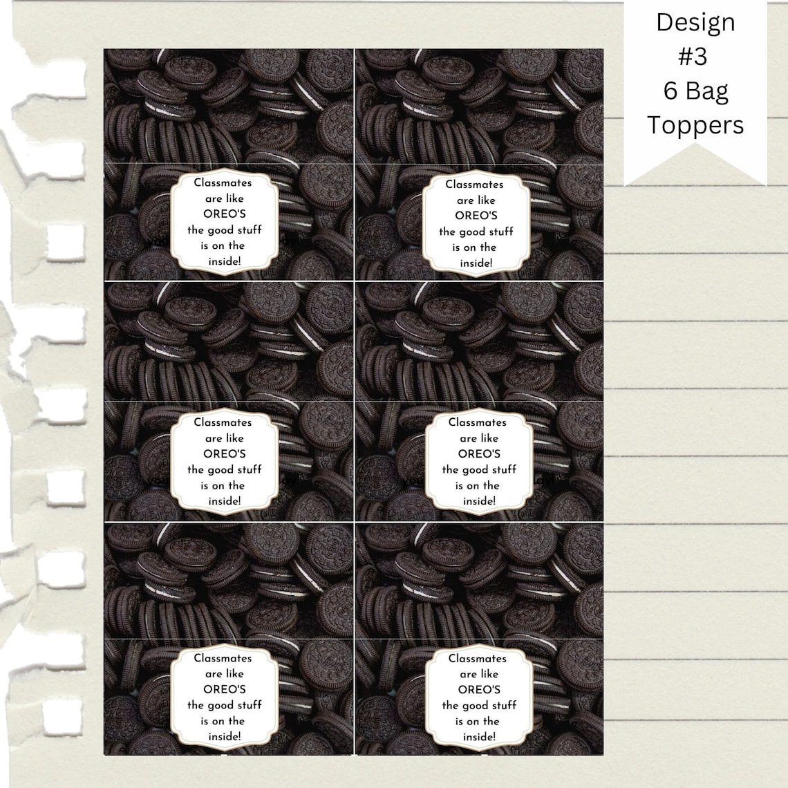 Printable Class Gift Tags | Oreo | Last Day of School | Student Gifts ...