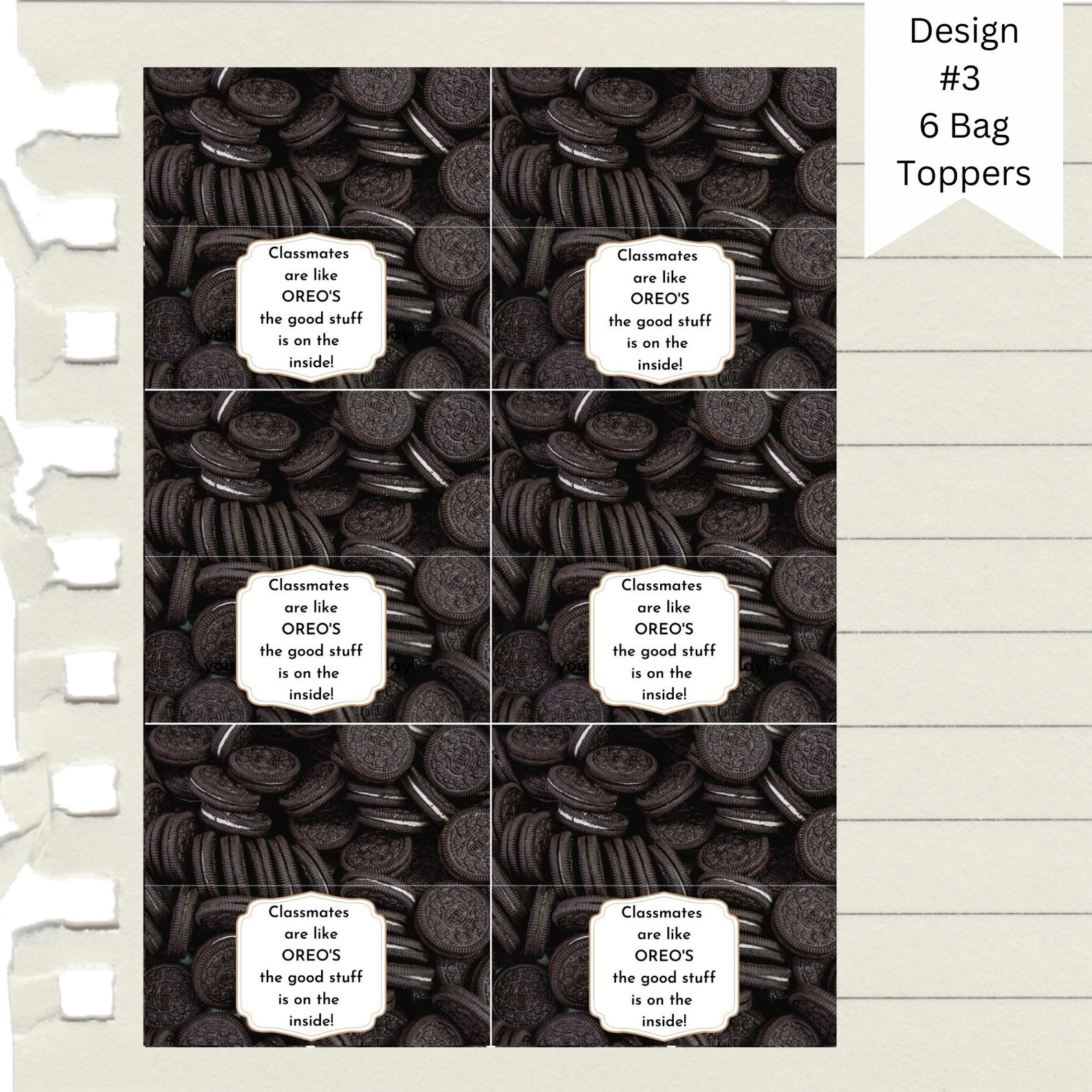 Printable Class Gift Tags | Oreo | Last Day of School | Student Gifts ...