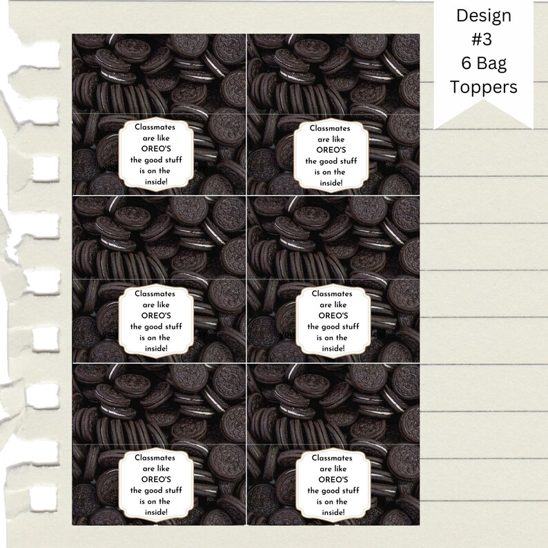 Printable Class Gift Tags | Oreo | Last Day of School | Student Gifts ...