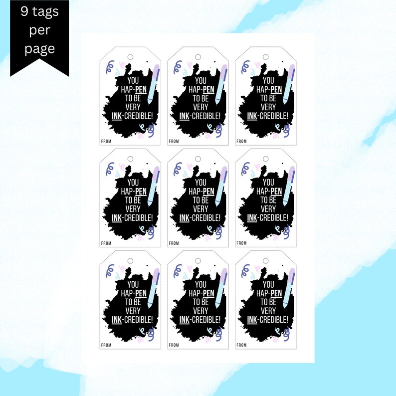 End of Year Student Gifts | Printable Gift Tags | Student Gift Tag ...