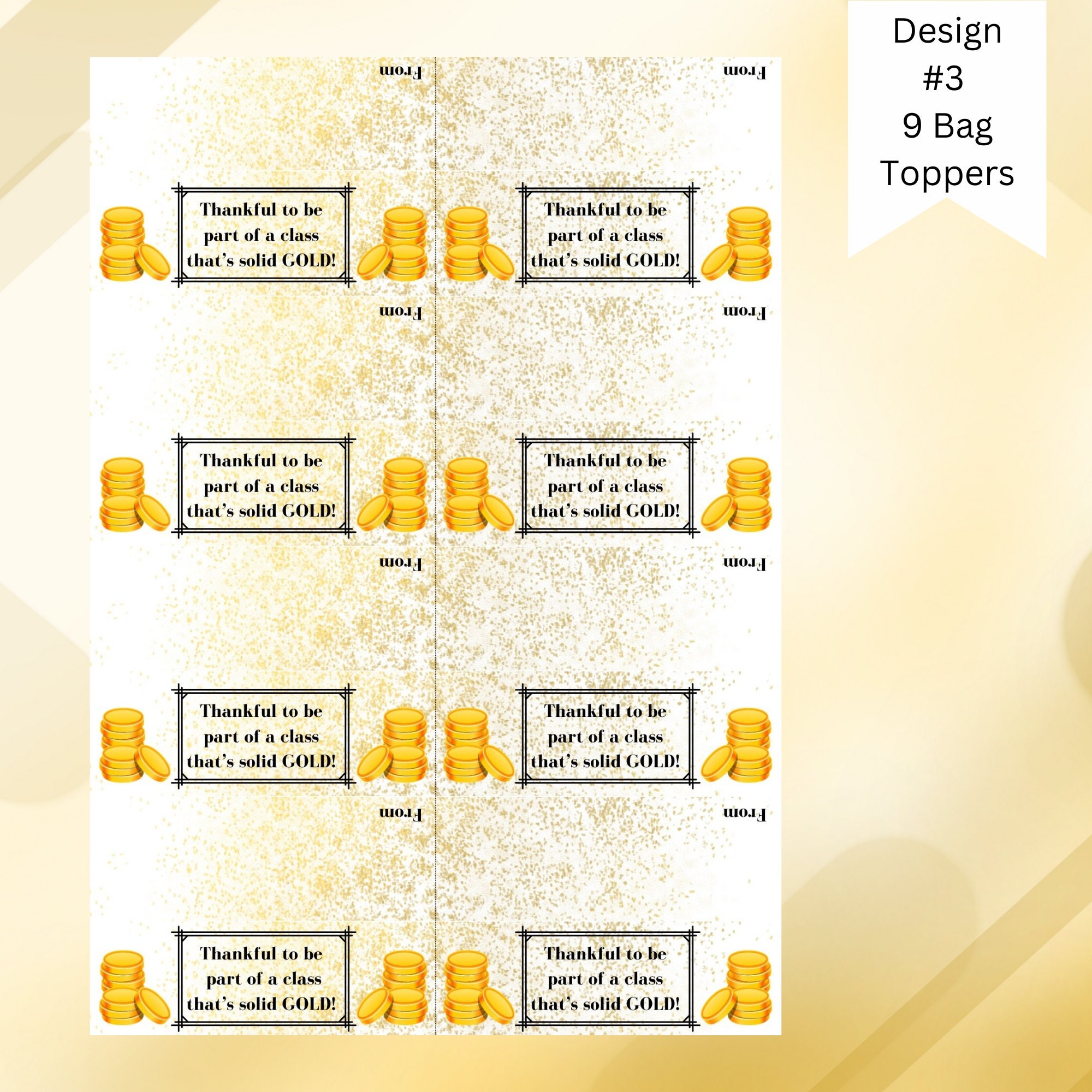 Printable Class Gift Tags | Last Day of School | Gift From Teacher ...