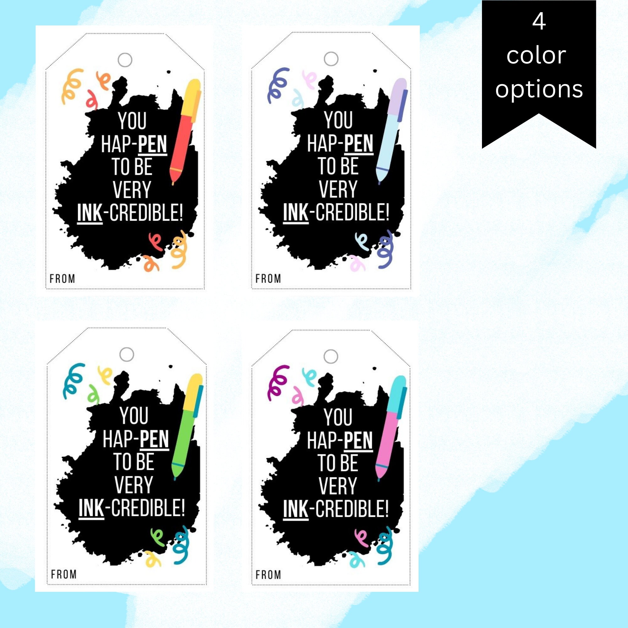 End of Year Student Gifts | Printable Gift Tags | Student Gift Tag ...
