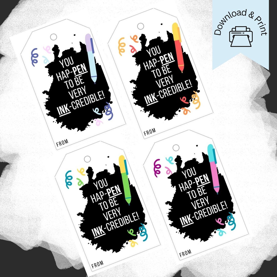End of Year Student Gifts | Printable Gift Tags | Student Gift Tag ...