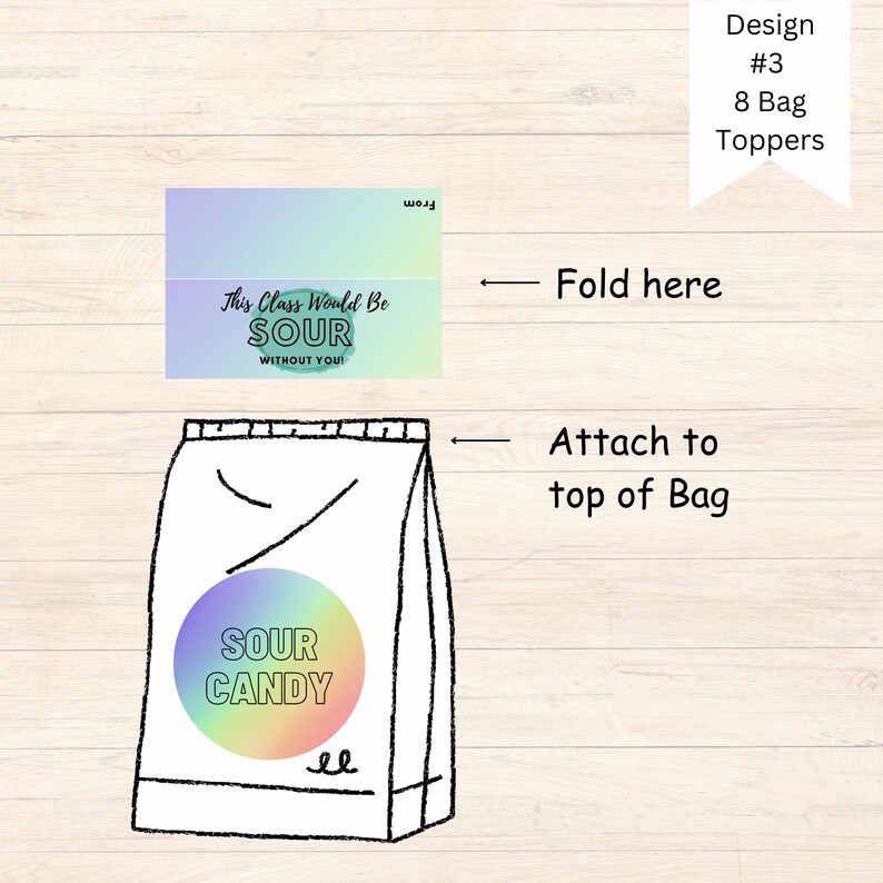Printable Candy Class Gift Tags | Fun Class Gifts | Sour Candy Bag Tags ...