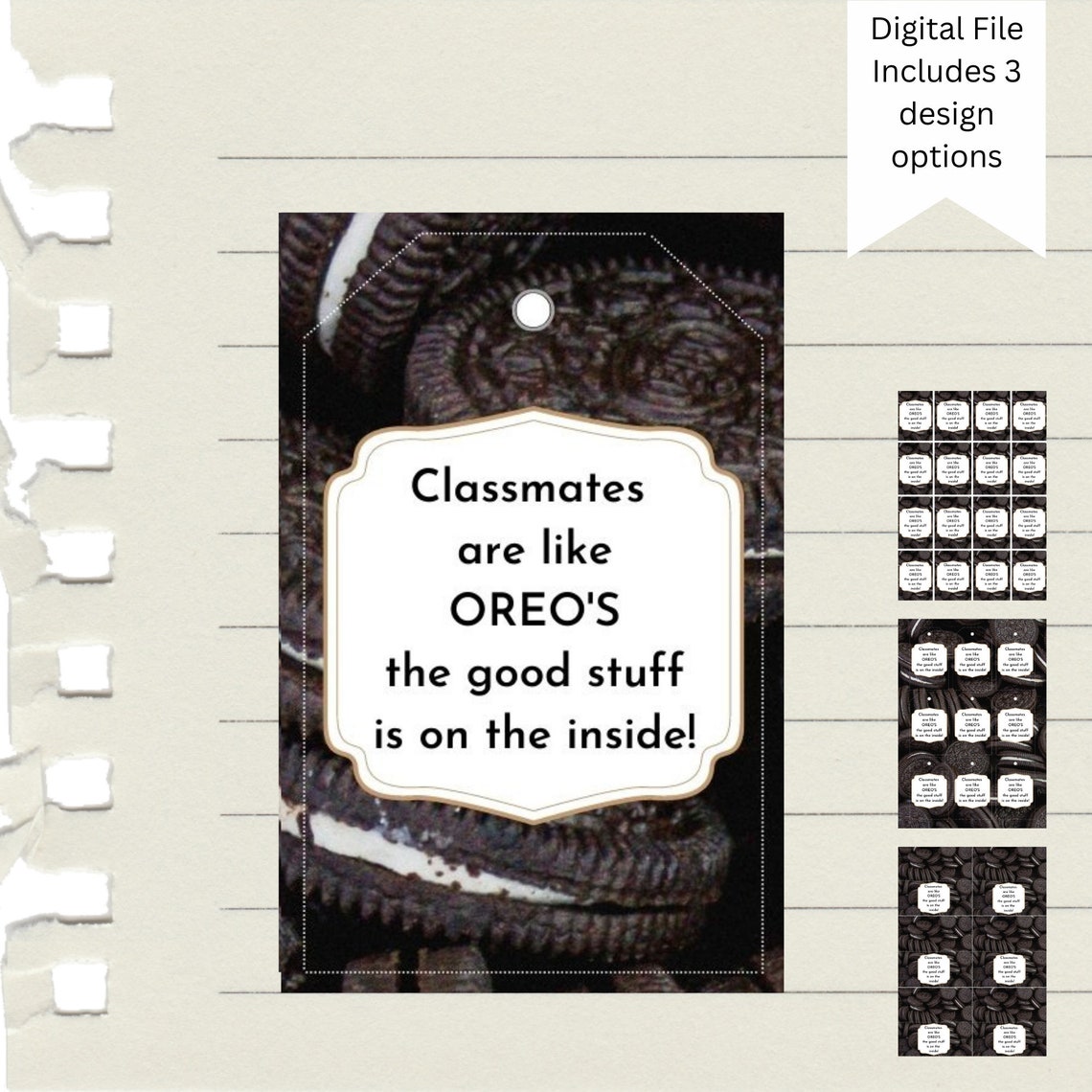 Printable Class Gift Tags | Oreo | Last Day of School | Student Gifts ...
